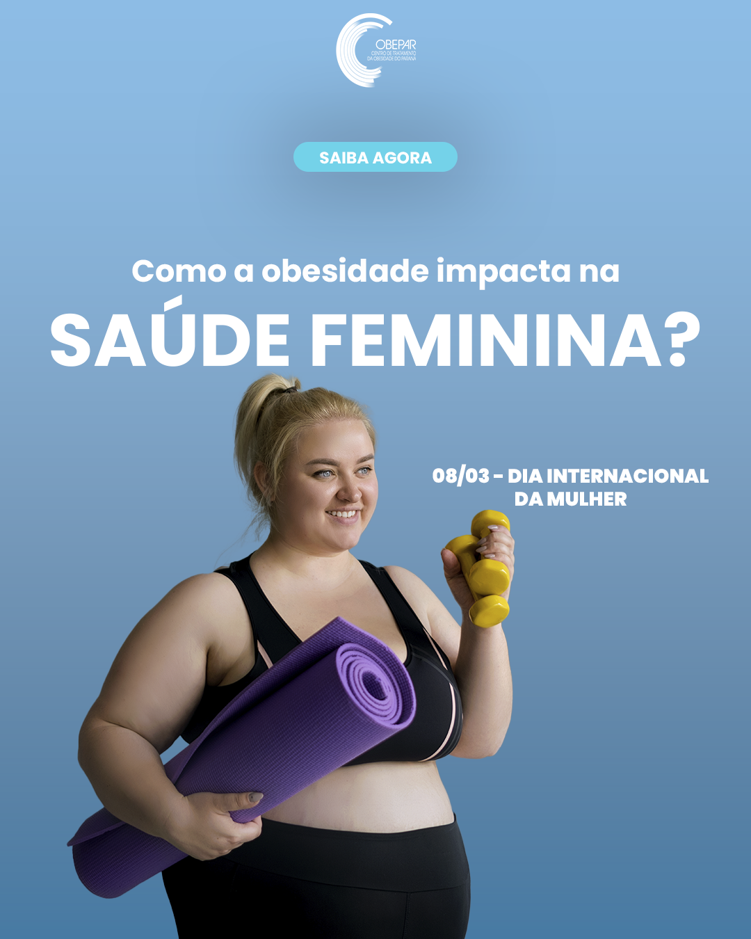 Como a obesidade impacta na saúde feminina? - 08/03 - Dia Internacional da Mulher
